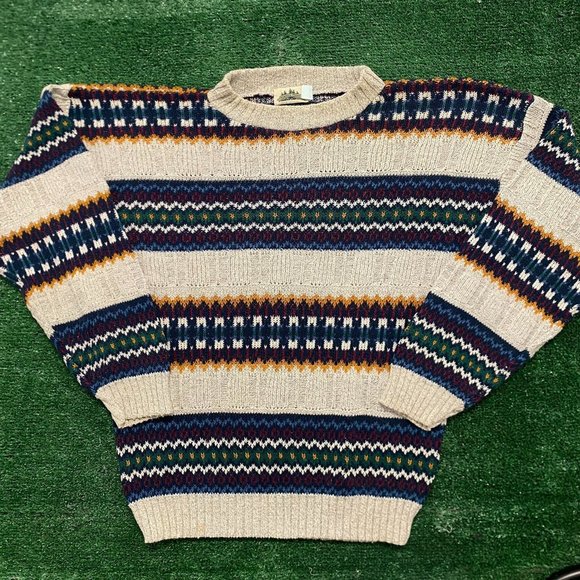 Timber Trail | Sweaters | Vintage 9s Fair Isle Essential Striped ...